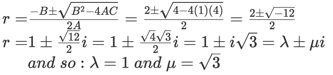 Mastering Characteristic Equations with Complex Roots | StudyPug