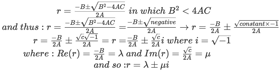 Mastering Characteristic Equations with Complex Roots | StudyPug