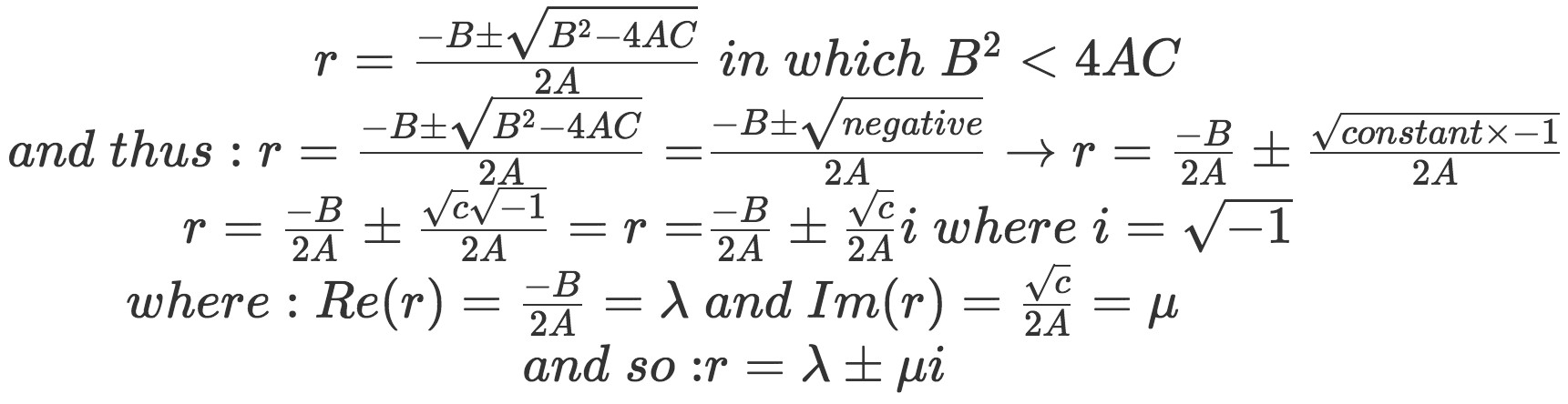 Mastering Characteristic Equations with Complex Roots | StudyPug