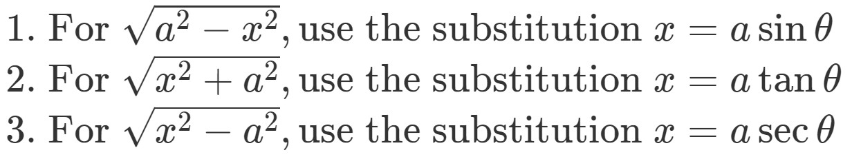 Integration with trigonometric substitution | StudyPug