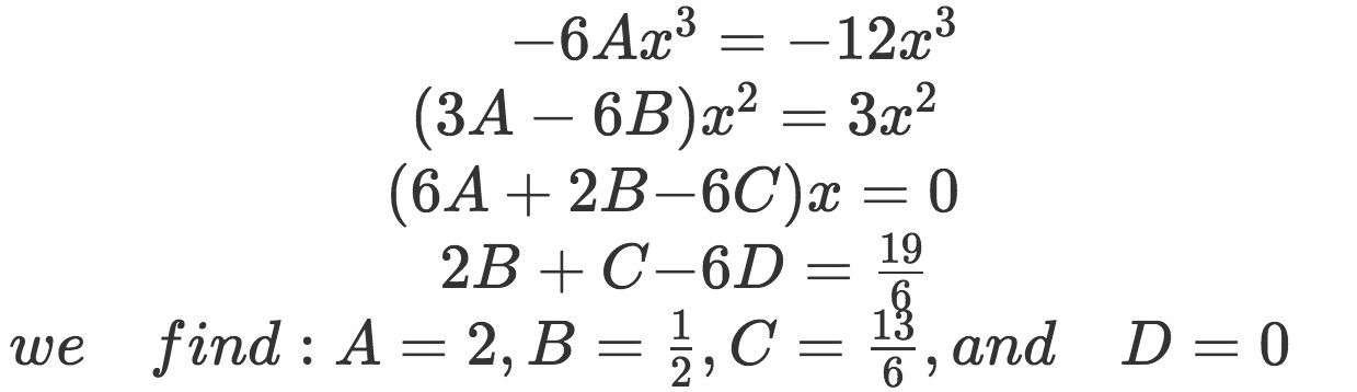 Method of undetermined coefficients | StudyPug