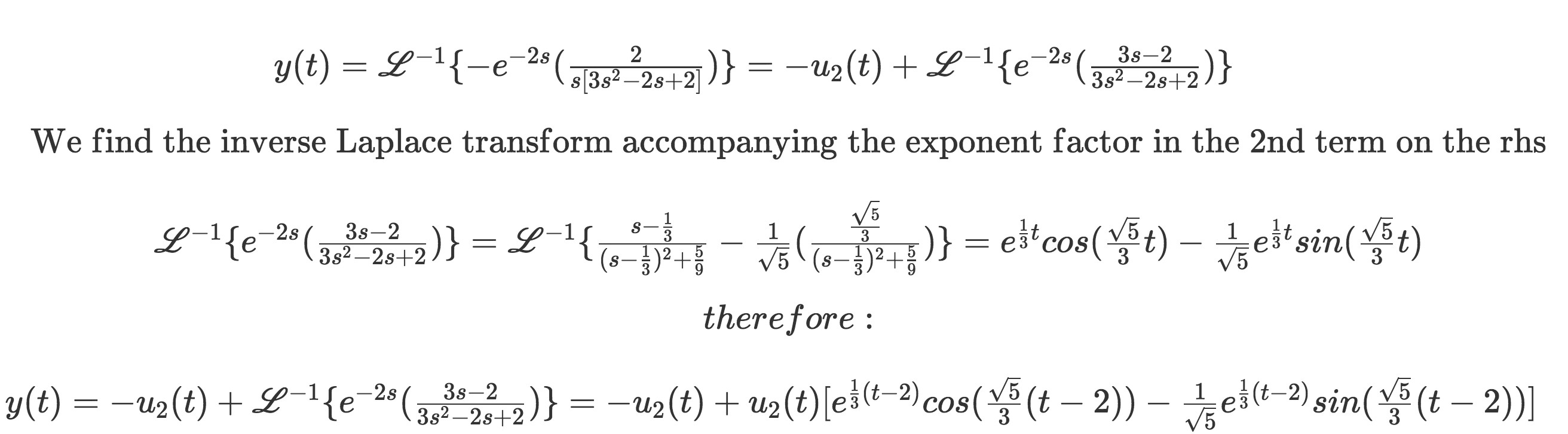 Solving differential equations with step functions | StudyPug