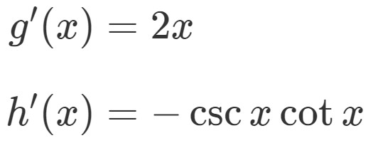 Derivatives of trigonometric functions | StudyPug