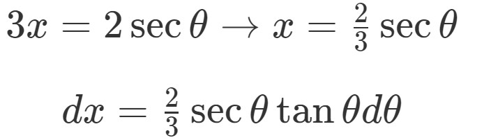 Integration with trigonometric substitution | StudyPug