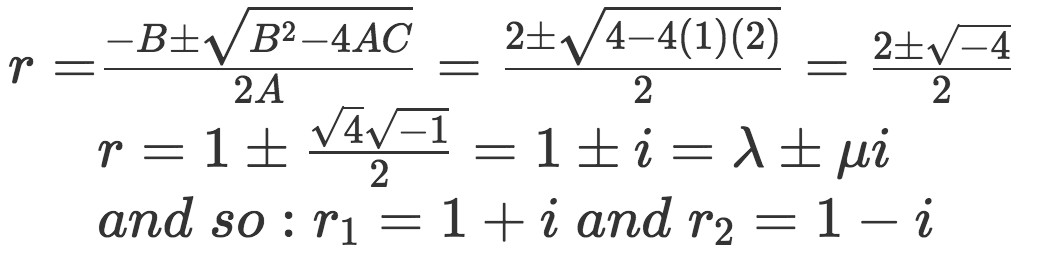 Mastering Characteristic Equations with Complex Roots | StudyPug