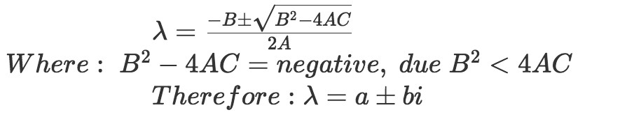 Complex eigenvalues | StudyPug