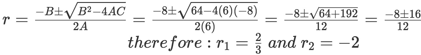 Characteristic equation with real distinct roots | StudyPug